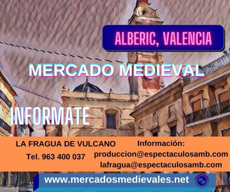 Mercado medieval en Alberic, Valencia 14 al 16 de Octubre 2022